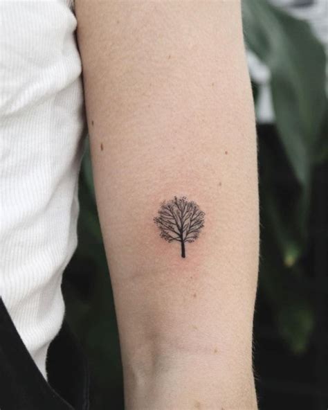 Tiny Tree Tattoo