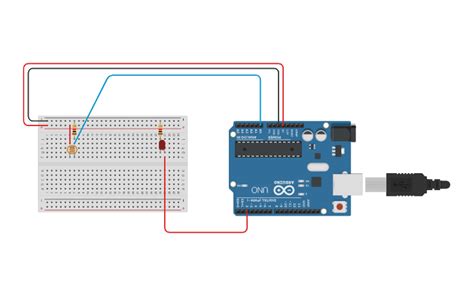Circuit Design Sensor Ldr Controla Um Led Tinkercad