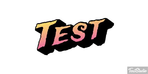 Test Word Animated  Logo Designs