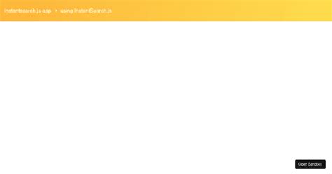 instantsearch js codesandbox