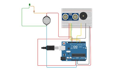 Circuit Design Blind Detection System Tinkercad