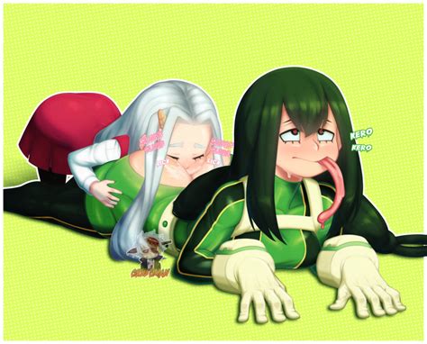 Orufowan Asui Tsuyu Eri Boku No Hero Academia Boku No Hero Academia Highres Girls Age