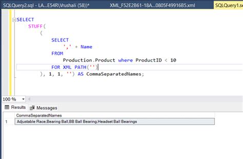 How Stuff And ‘for Xml Path Work In Sql Server Geeksforgeeks