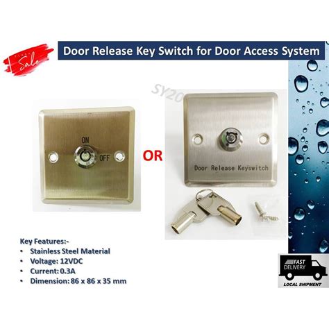 Door Release Key Switch Bypass Key Switch For Door Access System Stainless Steel Shopee