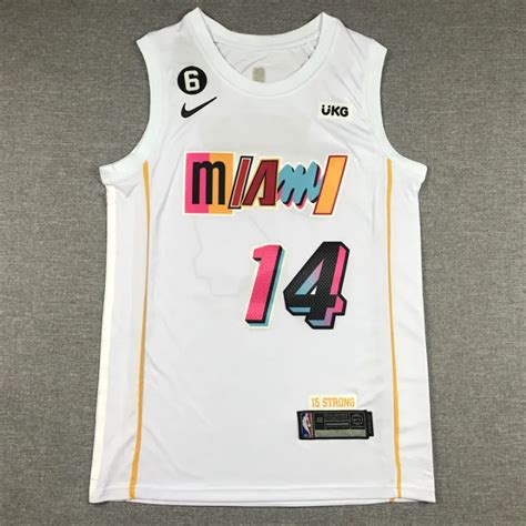 2023 New Nba Miami Heat 14 Tyler Herro White City Edition Basketball
