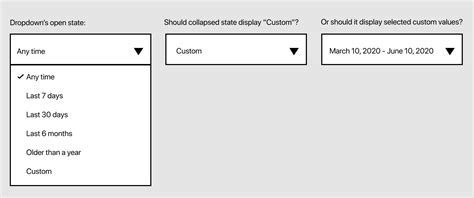 User Behavior What Should Be The Value Shown For A Collapsed Custom Date Range Picker User