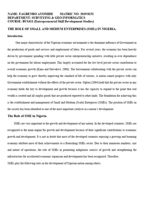 Bus Assignment Pdf Small And Medium Sized Enterprises