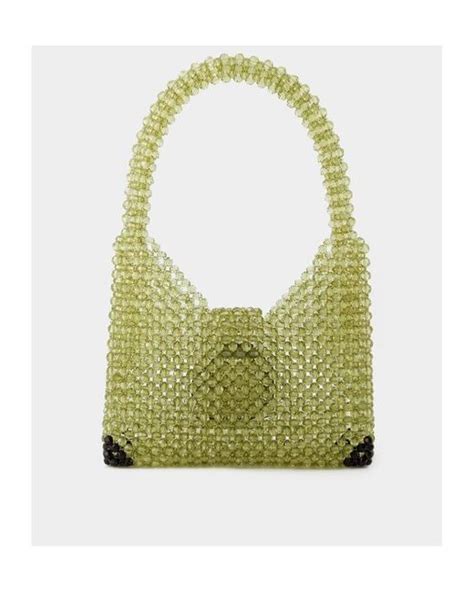 Germanier Beaded Hobo Shoulder Bag In Green Lyst Uk