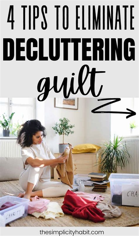 How To Let Go Of Decluttering Guilt Make More Progress The Simplicity Habit