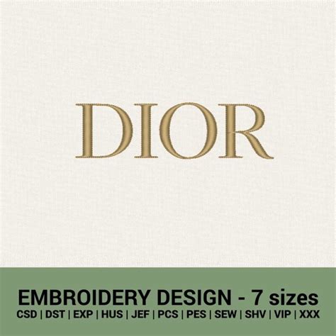Dior New Logo Machine Embroidery Designs Instant Downloads