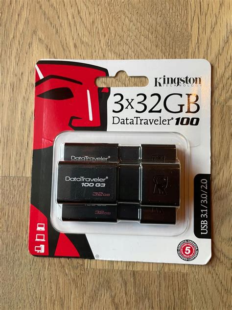 Kingston DT100G3/32GB-3P DataTraveler 100 G3, USB 3.0 32 GB (3 sztuki ...