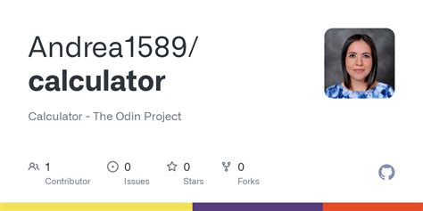 GitHub Andrea1589 Calculator Calculator The Odin Project