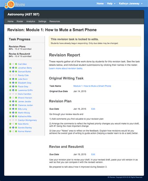 Revision Tasks Eli Review