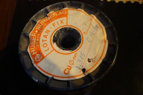 HUBER UND SUHNER LOTAN FIX KUPFERROLLE KG KUPFER Kaufen Auf Ricardo