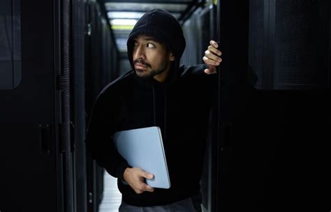 Premium Photo Cyber Security Crime And Hacker In Server Room With