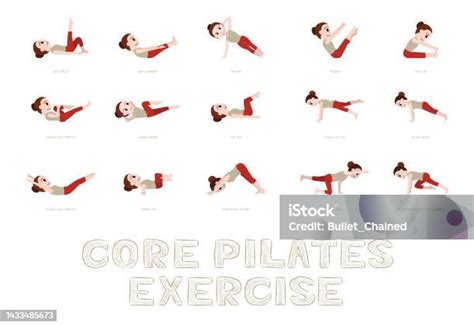 필라테스 코어 운동 포즈 만화 벡터 일러스트 레이 션 세트 등산에 대한 스톡 벡터 아트 및 기타 이미지 등산 100 개 Istock