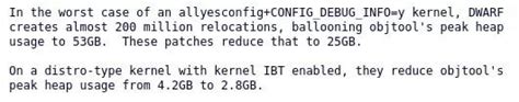Building A Full Linux Debug Kernel Optimized From 53gb To 25gb Heap Use R Phoronix Com