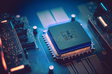 Cpu Processor With Modern Futuristic Technology Appearance Neural