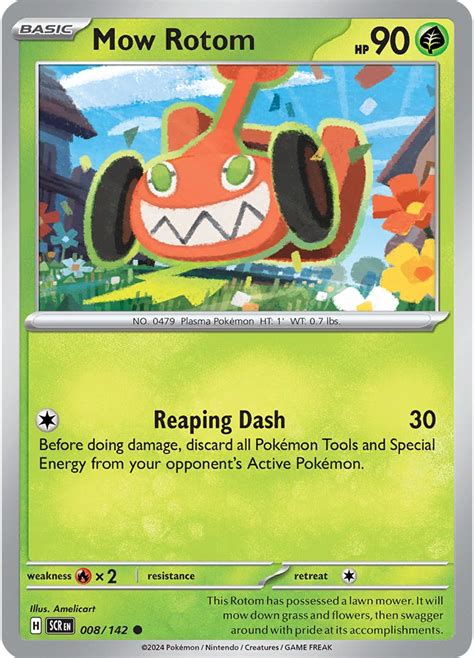 Pokémon Card Database Stellar Crown 8 Mow Rotom
