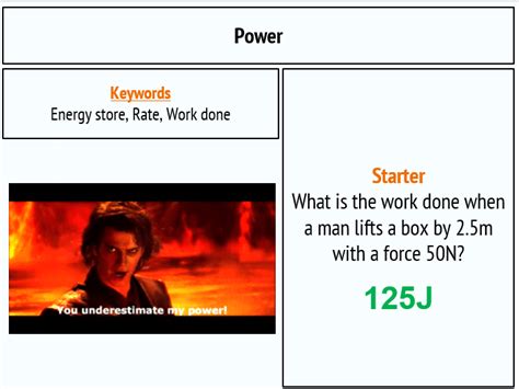 Power Aqa Physics New Gcse Teaching Resources