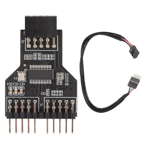 9 Pin USB Splitter 9 Pin USB 9 Pin auf Dual 9 Pin Inline USB2.0 Stecker ...