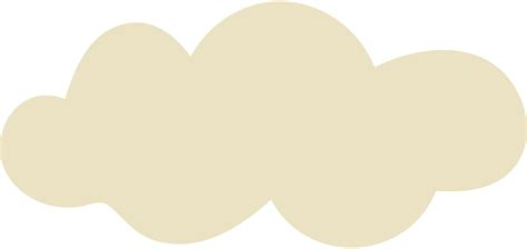 Beige Fluffy Cloud Illustration In Png Svg