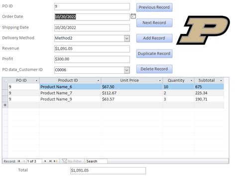 GitHub Rayylin MS Access Purchase Order Management System This Project Will Use MS Access To