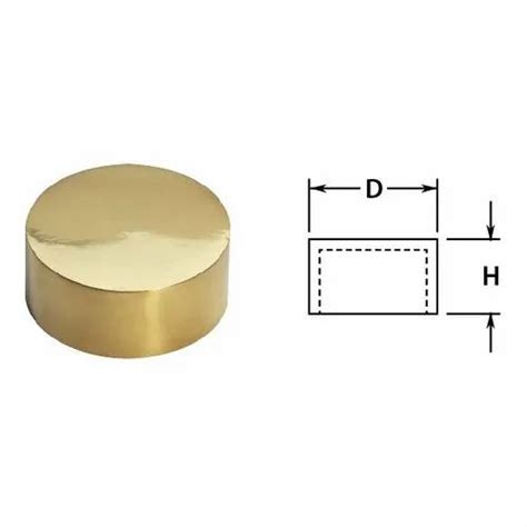 Amjay Golden Brass End Caps 1 Brass Flush End Cap For Home At Rs