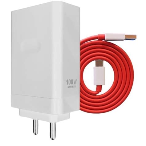 Oneplus Charger 100W Original Ultra Fast Charger With USB To C Dash SUPERVOOC Cable For Oneplus