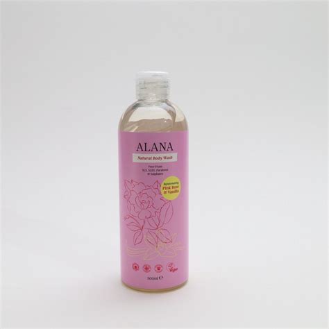 Alana Pink Rose & Vanilla Body Wash (500ml) - Organic to your Door