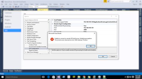 Macos Visual Studio Cordova Os X Or Ios Remote Connection Stack