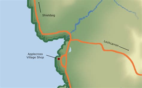 Location Of Applecross Village Store