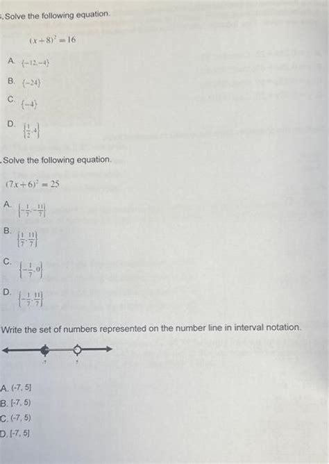 Solved Solve The Following Equation X 8 2 16 A 124 Chegg Com