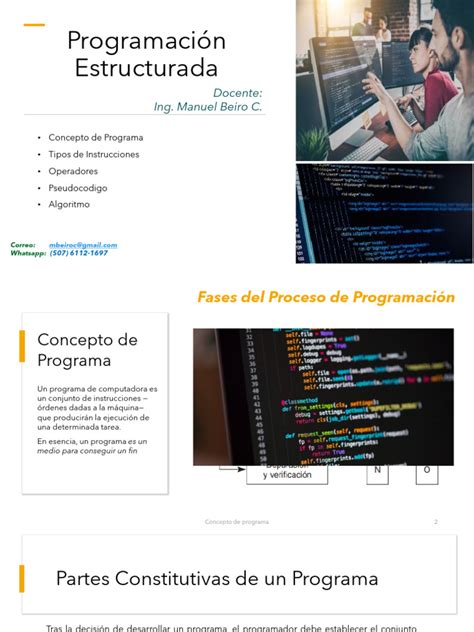 Estructura General De Un Programa Pdf Algoritmos Programa De Computadora