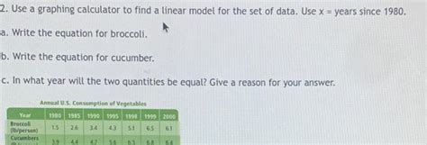 [answered] 2 Use A Graphing Calculator To Find A Linear Model For The Kunduz