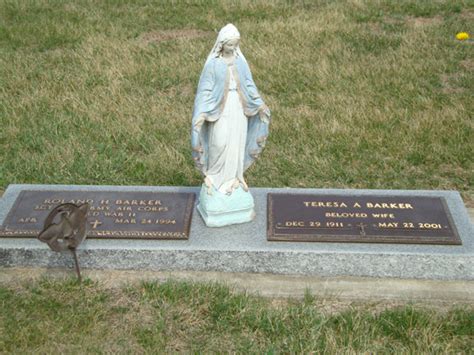Teresa Amanda Weigel Barker 1911 2001 Find A Grave äreminne