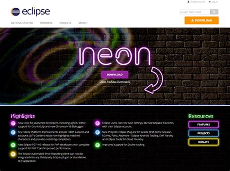 統合開発環境eclipseの最新版「eclipse Neon」リリース。nodejs対応、php 7対応、javaリファクタリング強化