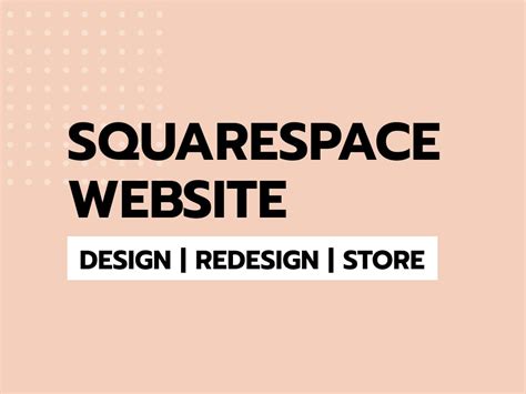 Design Bug Fix Or Redesign Your Squarespace Website Upwork