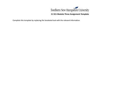 Cj 315 Module Three Assignment Template Finished Cj 315 Module Three