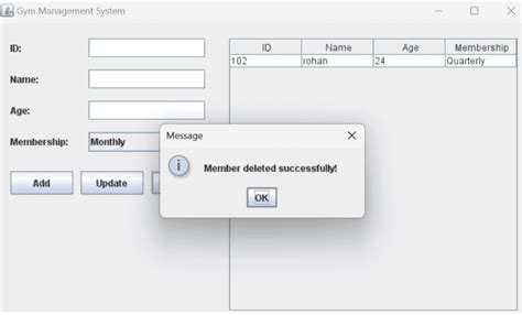 Gym Management System Using Java Gui Using Swing Codewithcurious