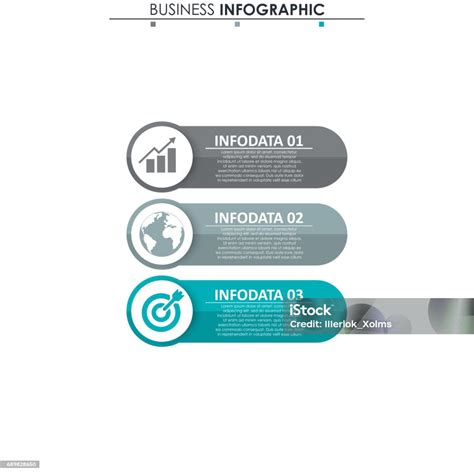 비즈니스 데이터입니다 프로세스 차트입니다 그래프 3 단계 옵션 부품 또는 프로세스 다이어그램의 추상 요소 프레 젠 테이 션에 대 한 벡터 비즈니스 템플릿입니다