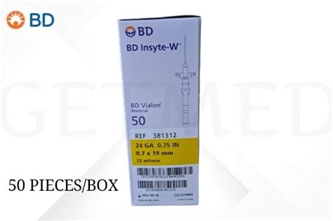 Bd Insyte With Wings G24 Iv Catheter 50 Pcsbox Lazada Ph