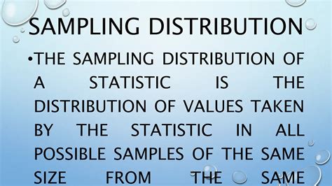 Statistics Sampling Distribution Co Ppt Pptx