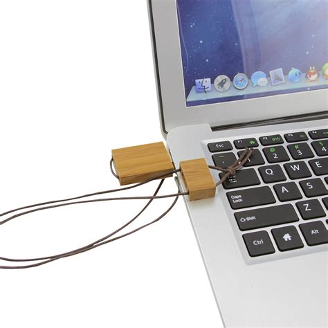 Rohs Bamboo Lanyard 32gb Usb Flash Drive Memory Stick