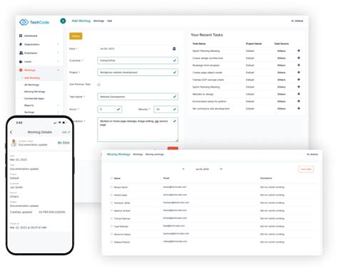 Worklog Software Track Employee Time And Tasks Hellohrm