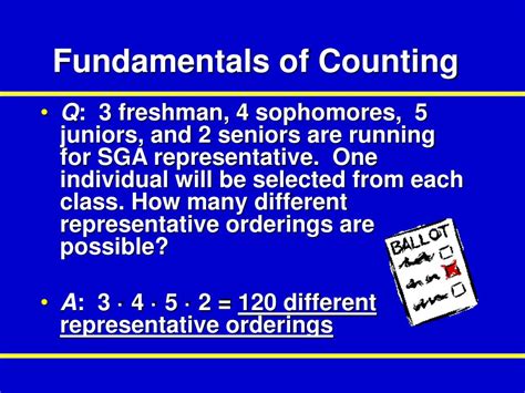 PPT Counting Fundamentals PowerPoint Presentation Free Download ID