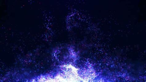 Magic Fluid Animation Of Blue Glowing Particles Particle Trail Energy Neon Bright Flame With