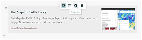use a collection of policy maps in arcgis storymaps