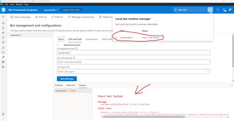 When Creating A Qna Maker Bot From Template Get Start Bot Failed · Issue 6831 · Microsoft