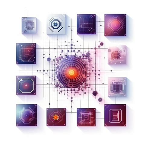 Premium Vector Realistic Vector Quantum Computing Graphics On Whit